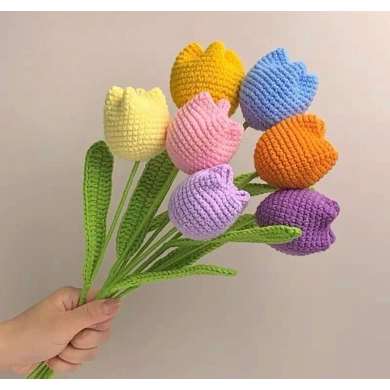 Hoa tulip len handmade | Shopee Việt Nam
