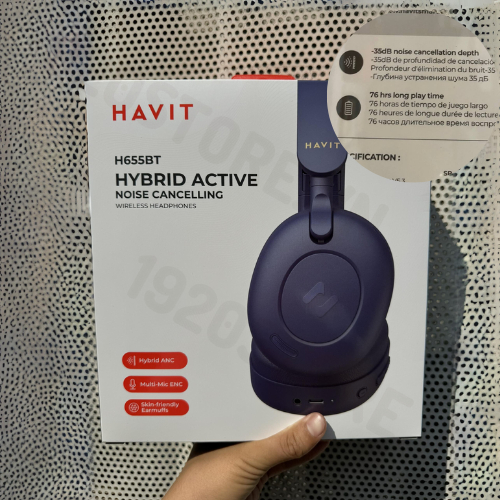 Tai Nghe Headphone Bluetooth HAVIT H655BT, Chống Ồn Chủ Động ANC, Gamemode 60ms, Nghe Đến 65H ...
