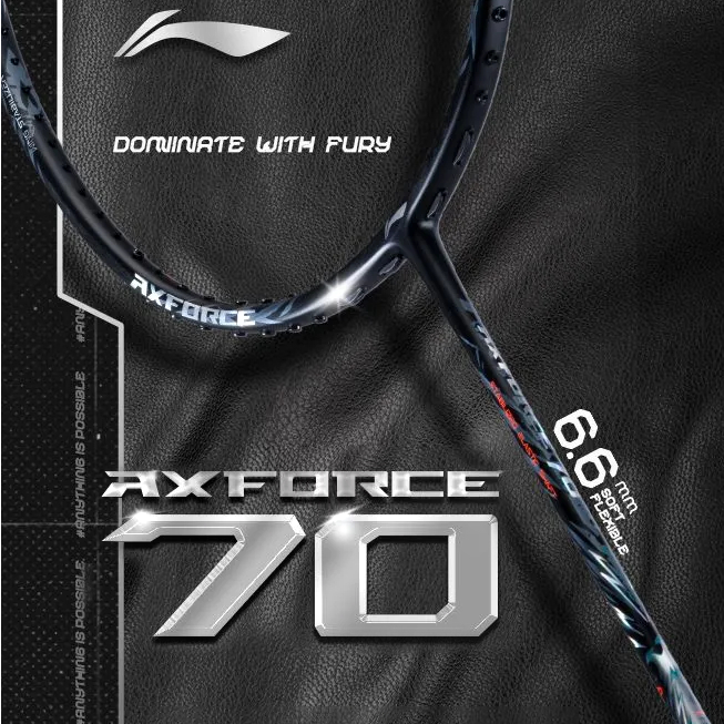 Vợt cầu lông Li-ning Axforce 70,80,100 căng sẵn max 13kg tặng kèm quấn ...