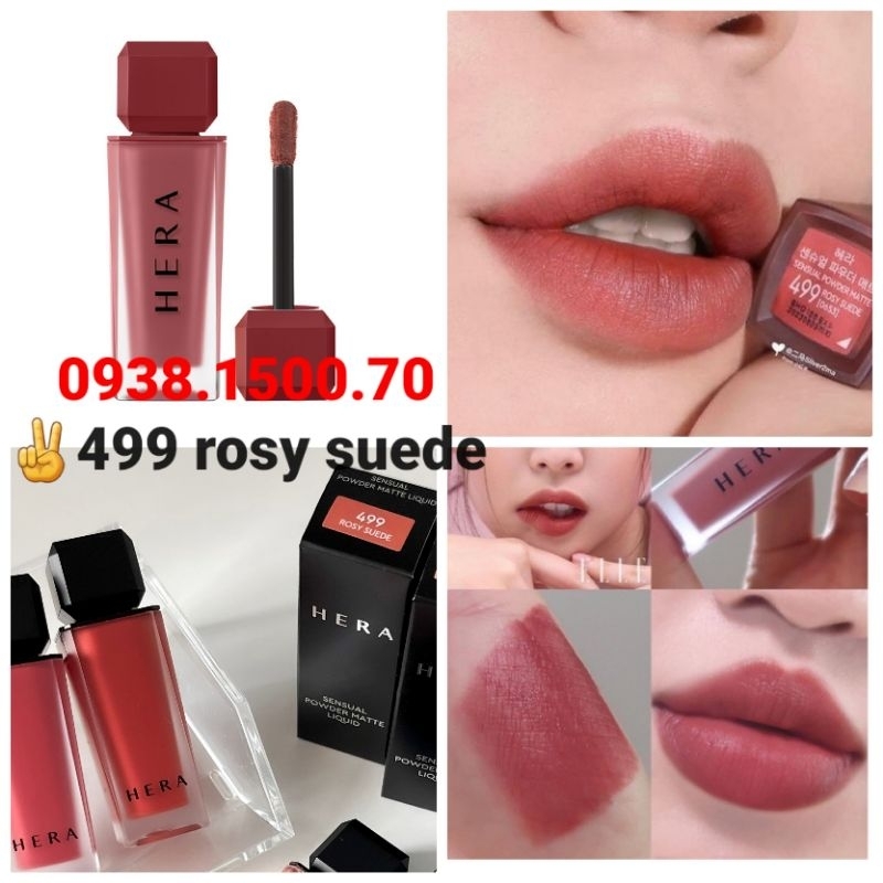 SON KEM LÌ Hera Sensual Powder Matte 499 rosy suede 5g | Shopee Việt Nam