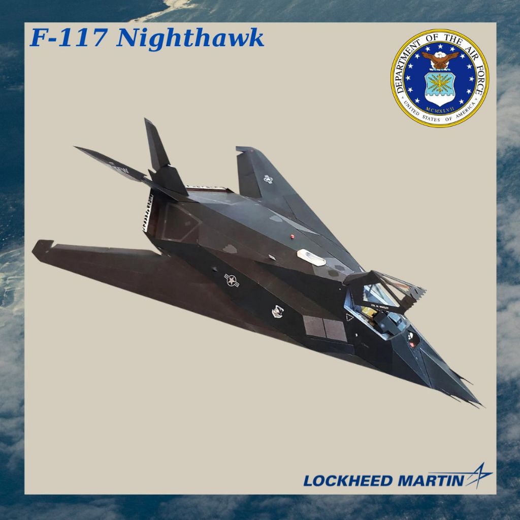 Mô Hình Giấy Máy Bay Chiến Đấu Tàng Hình Lockheed F-117 Nighthawk ...