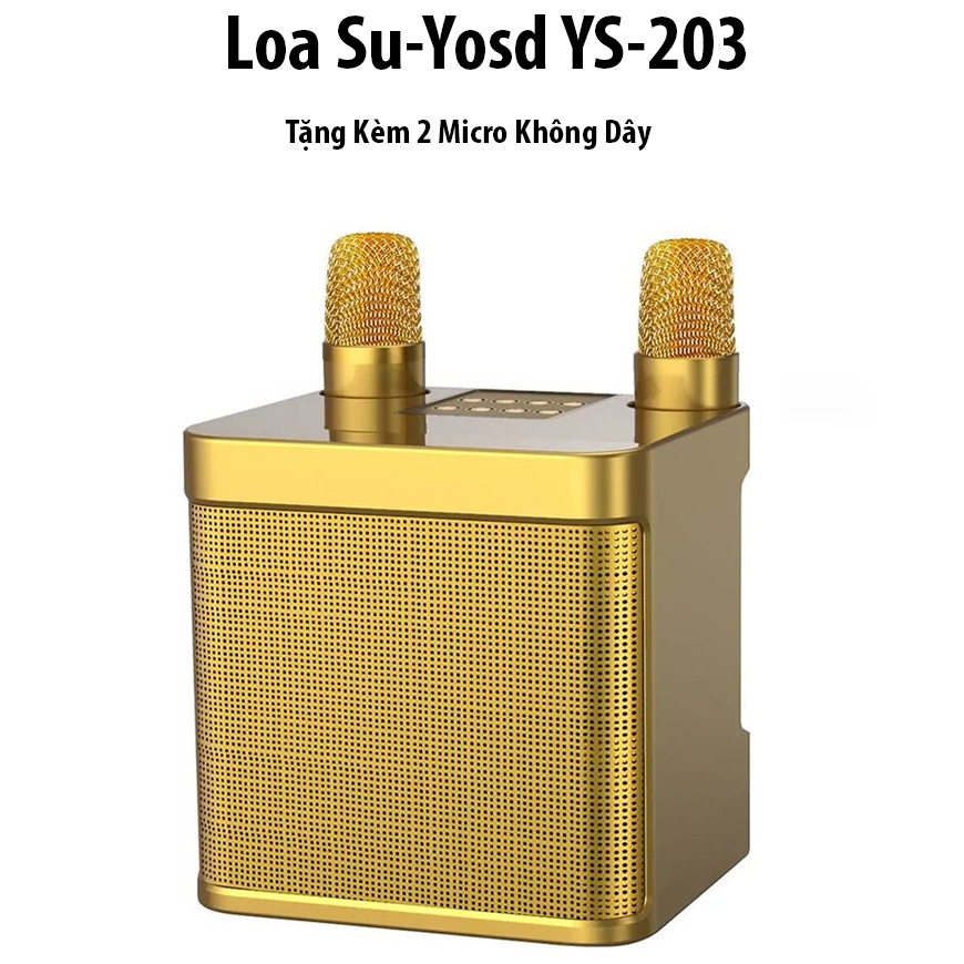Loa Nghe Nhạc,Karaoke Bluetooth Su-Yosd YS-203 Cao Cấp Kèm 2 Micro,Công ...