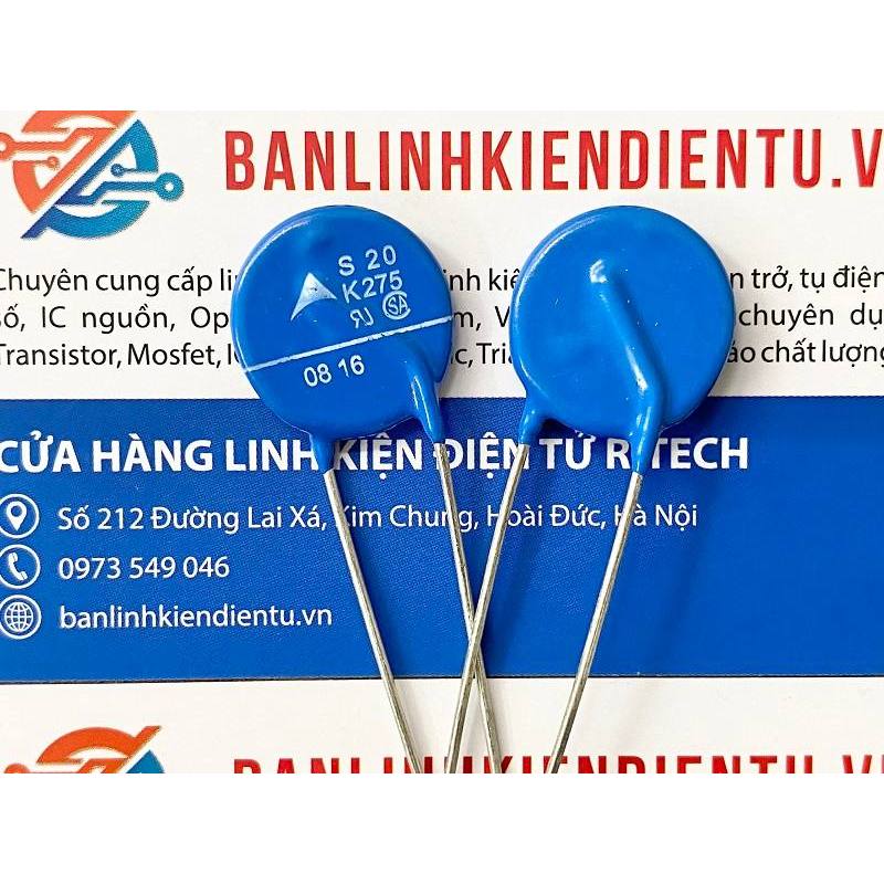 [Combo 5 chiếc] Tụ chống sét Varistor S20K275 275VAC 20mm | Shopee Việt Nam