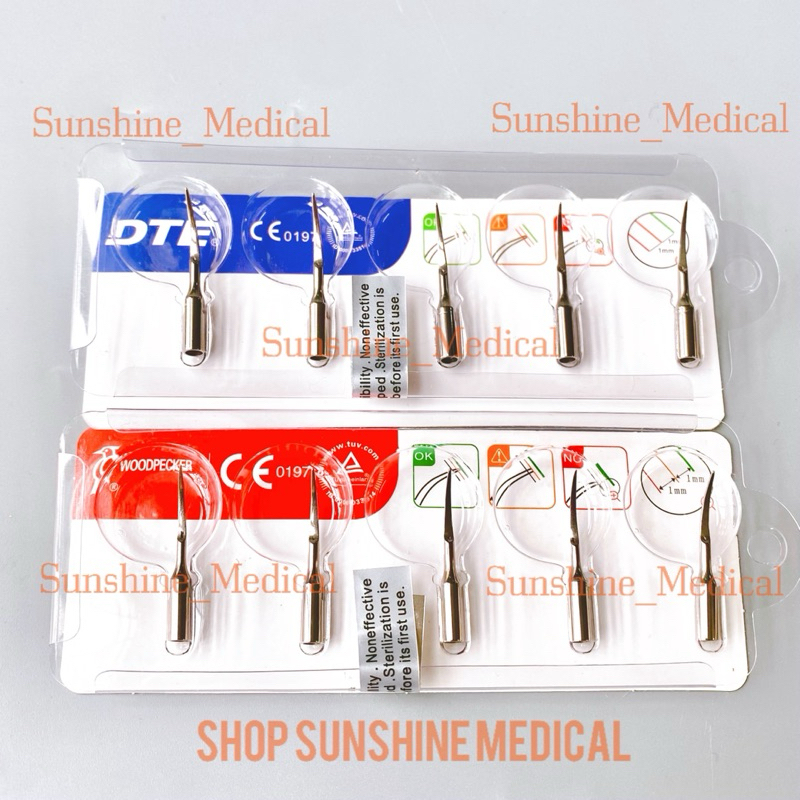 [Hàng chính hãng ] set 5 đầu lấy cao răng , Mũi cạo vôi woodpekcer , Dte làm sạch răng miệng ...