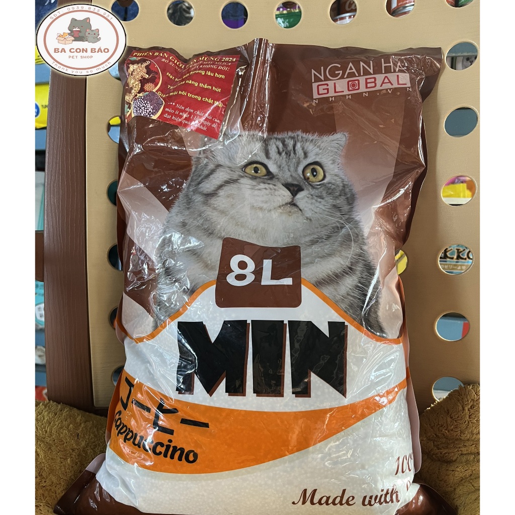 Cát vệ sinh cho mèo Min 8L hương coffee (cà phê) | Shopee Việt Nam