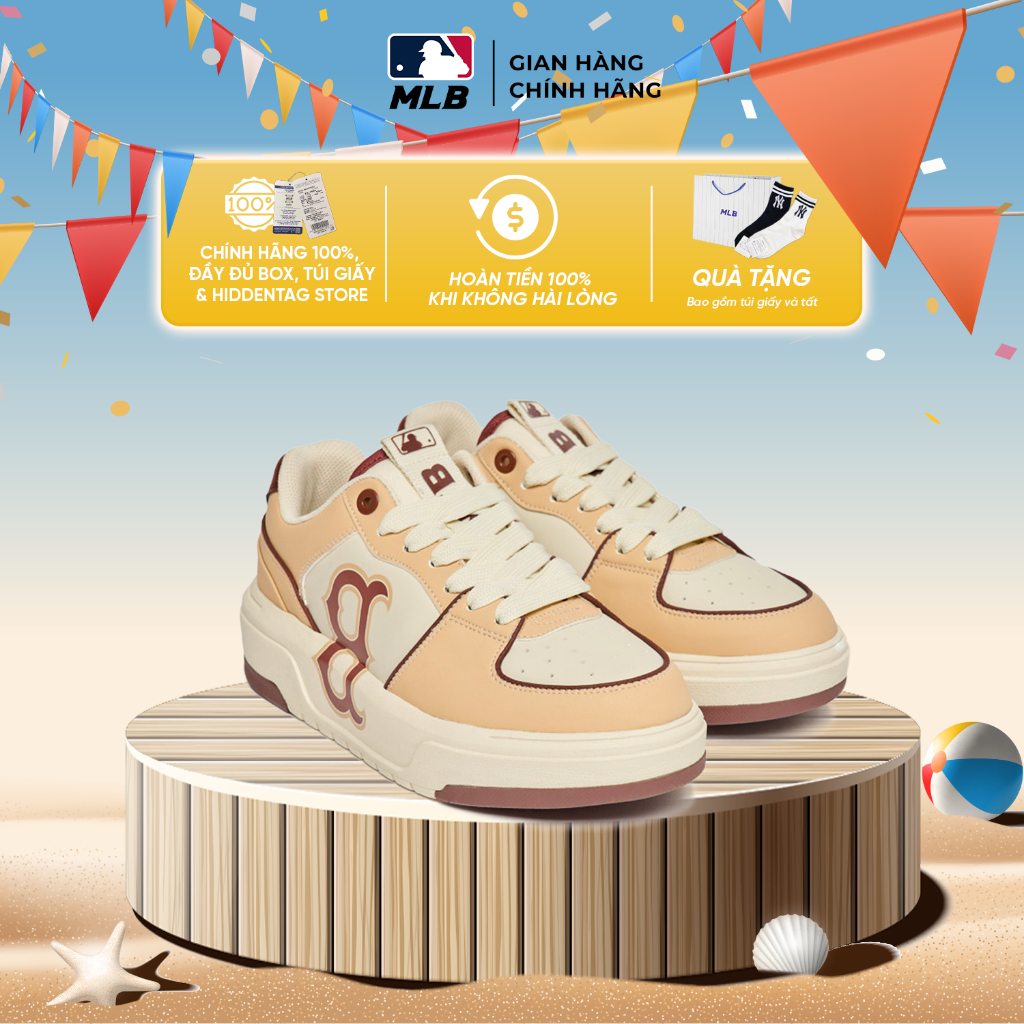 Giày MLB Chunky Liner Boston màu beige chính hãng, giày sneaker thể ...