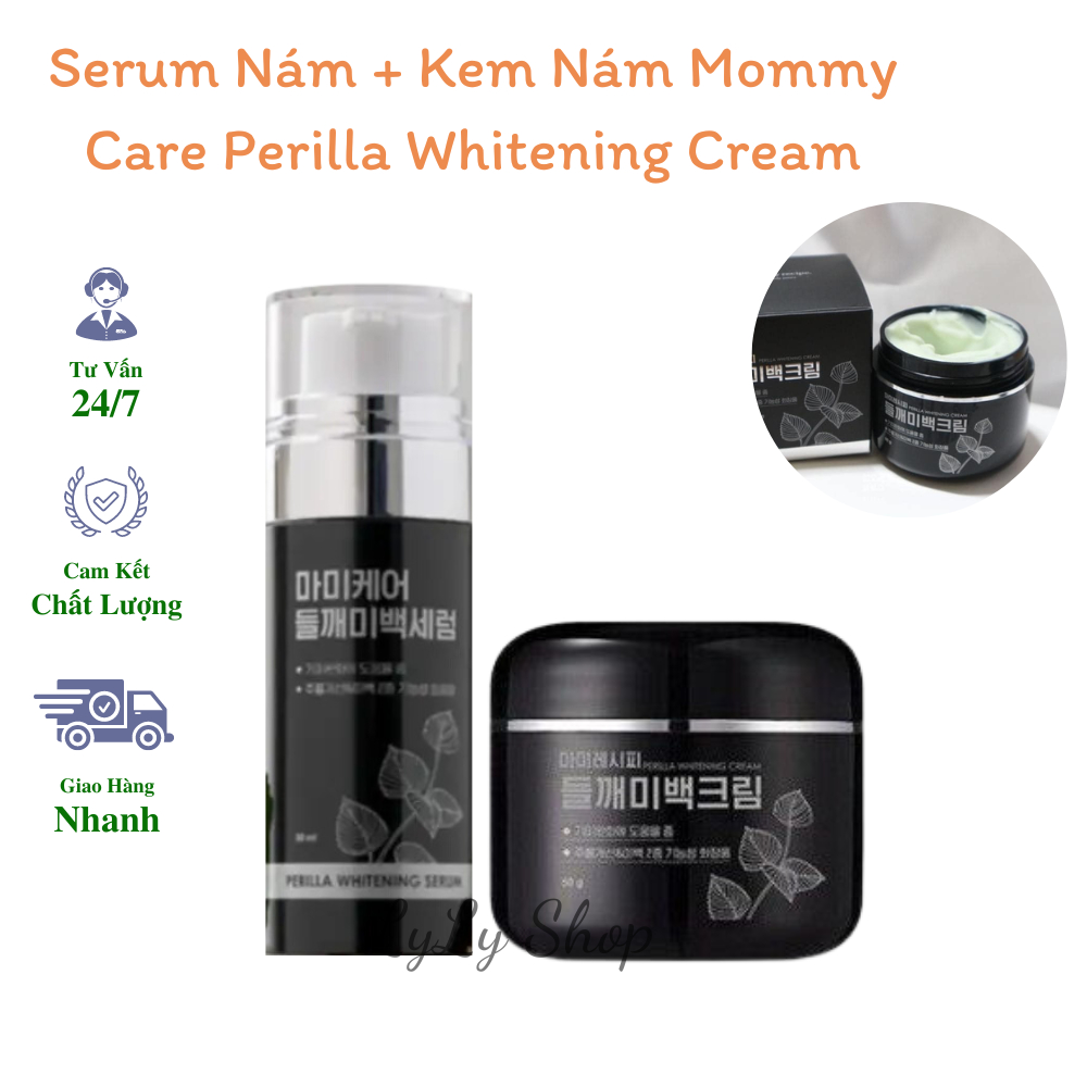Serum Nám + Kem Nám Mommy Care Perilla Whitening Cream, Giúp trắng da ...