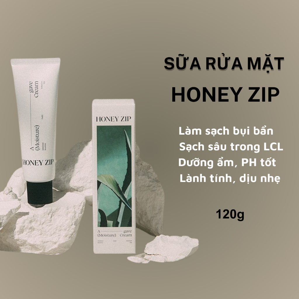 Sữa rửa mặt Honey Zip Cleaning Foam giúp làm sạch sâu lành tính dịu nhẹ ...