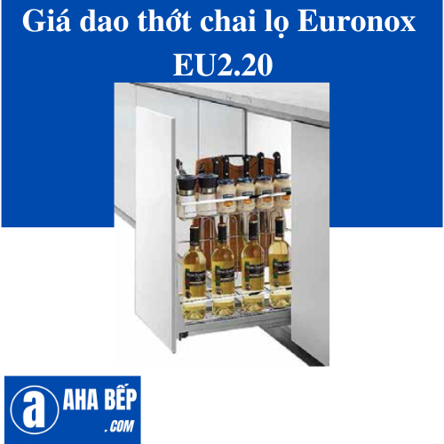 Giá dao thớt chai lọ đa năng nan dẹt Inox bóng Euronox EU2.20. Hàng ...