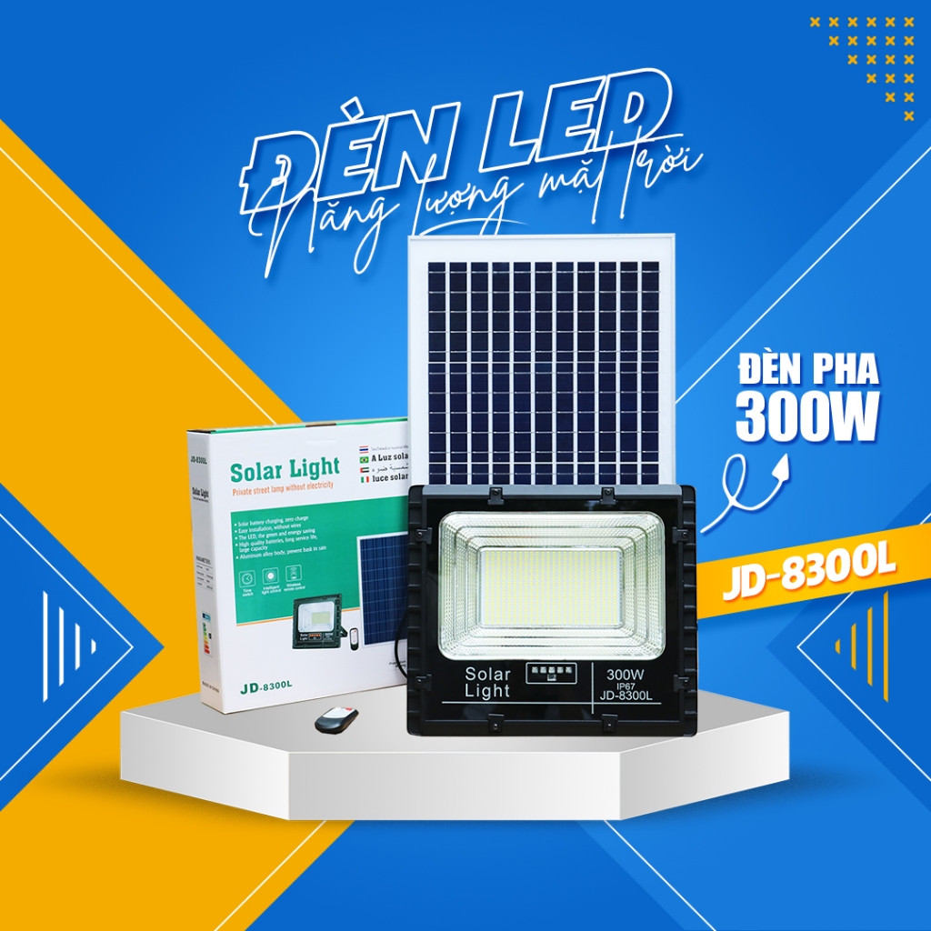 [CHÍNH HÃNG] Đèn pha năng lượng mặt trời JINDIAN Solar Light - Đèn NLMT ...