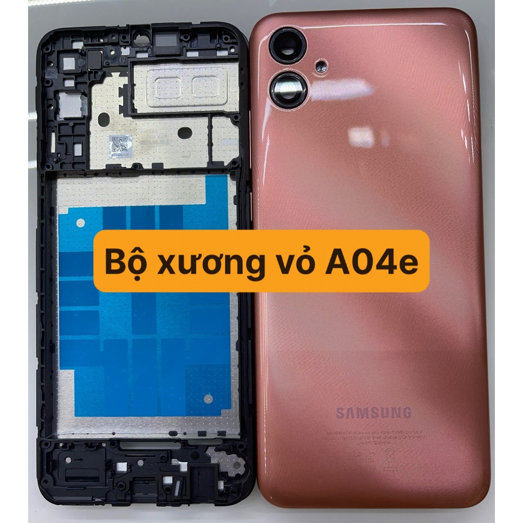Sam sung A04E /BỘ XƯƠNG +VỎ +KHAY SIM+KÍNH CAMERA+PHÍM SAM SUNG A04E ...