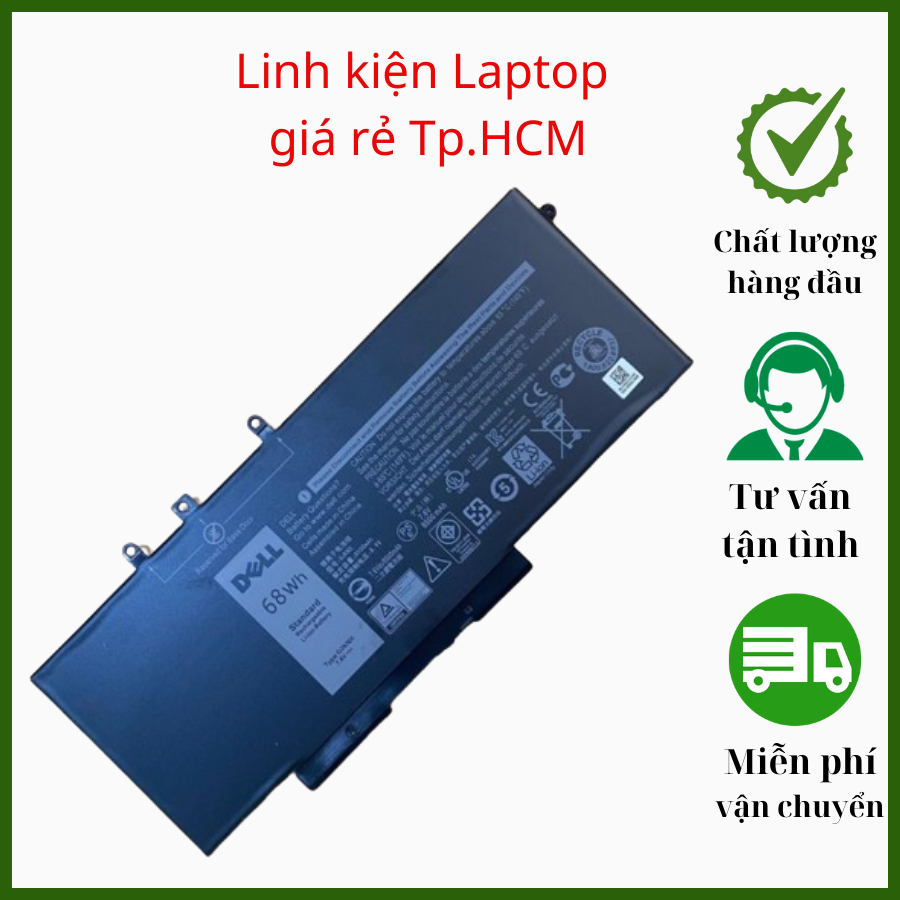 Pin Laptop Dell Precision 15 3520 15 3530 M3520 M3530 Series, 68Wh ZIN ...
