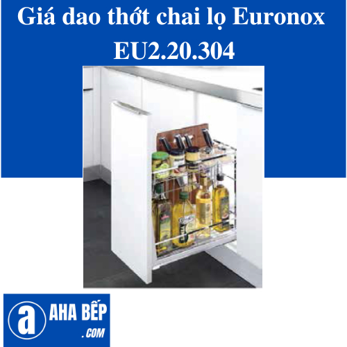 Giá dao thớt chai lọ đa năng nan dẹt Inox SUS304HL Euronox EU2.20.304 ...