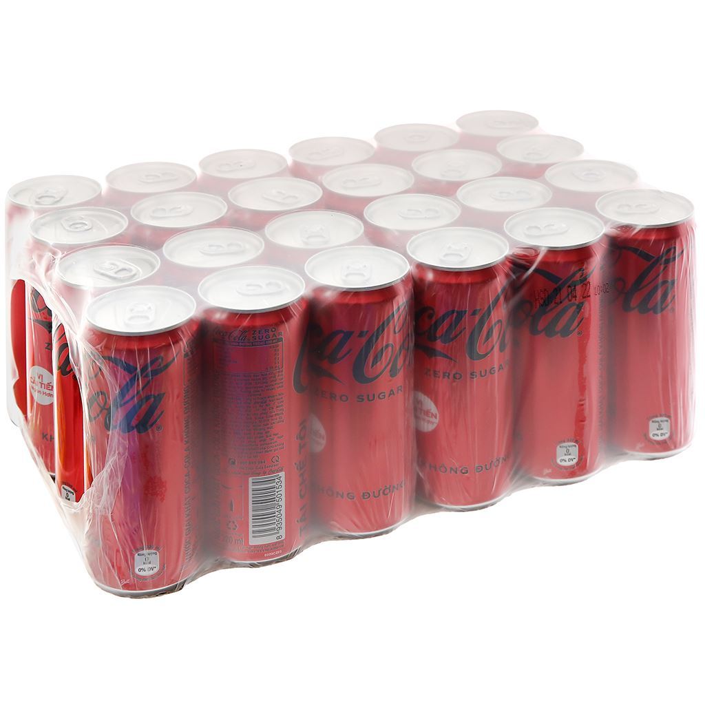 Thùng 24 lon nước ngọt Coca Cola/Zero không đường 320ml/235ml | Shopee Việt Nam