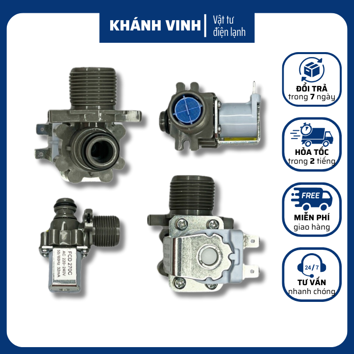 Van cấp nước máy giặt TOSHIBA đơn, Van cấp nước đơn TSB, Van nước máy ...