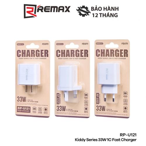 Cốc sạc nhanh Remax RP-U121 1 cổng Type C max 33W | Shopee Việt Nam