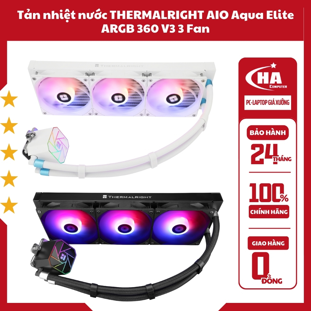 Tản nhiệt nước THERMALRIGHT AIO Aqua Elite ARGB 360 V3 3 Fan - BH 24 tháng | Shopee Việt Nam
