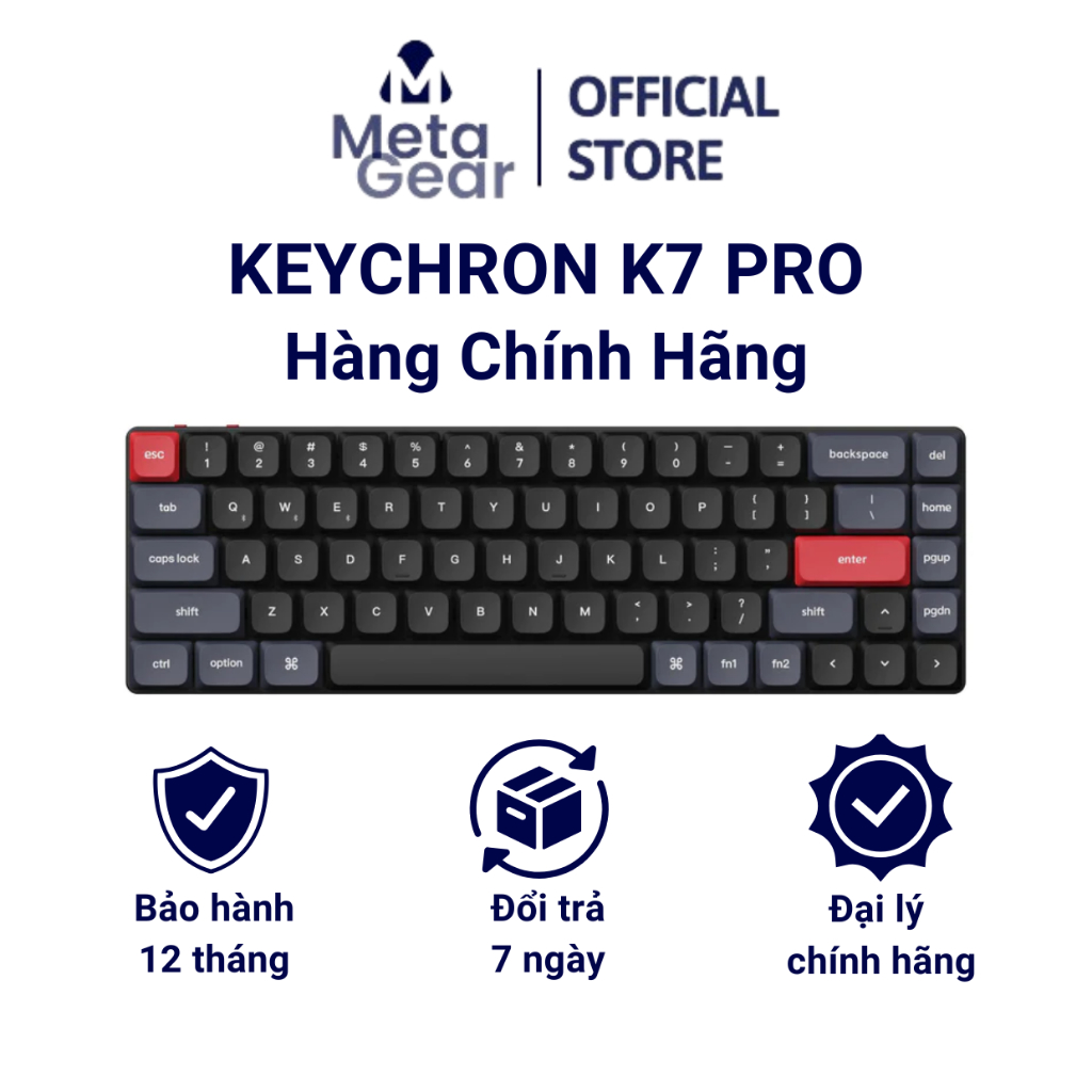 Bàn Phím Cơ Low Profile Keychron K7 Pro - Bàn Phím Ultra Slim Custom ...