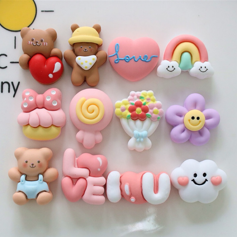 STICKER GẮN DÉP, CHARM CROCS CUTE nhựa cứng gắn DÉP CROCS, CROSS, DÉP ...