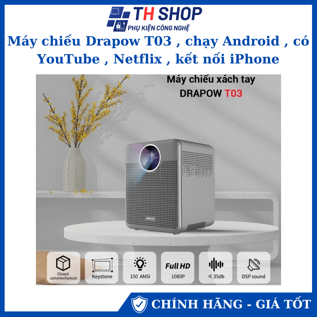 Máy chiếu LCD Drapow T03 Full HD Chiếu Max 400 inch | Shopee Việt Nam