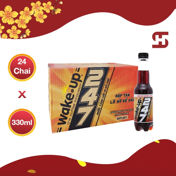 HỎA TỐC - Nước Tăng Lực Vị Cà Phê Wake Up 247 330ML X 24 Chai | Shopee ...