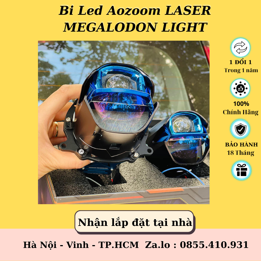 Bi Led Aozoom LASER MEGALODON LIGHT | Shopee Việt Nam