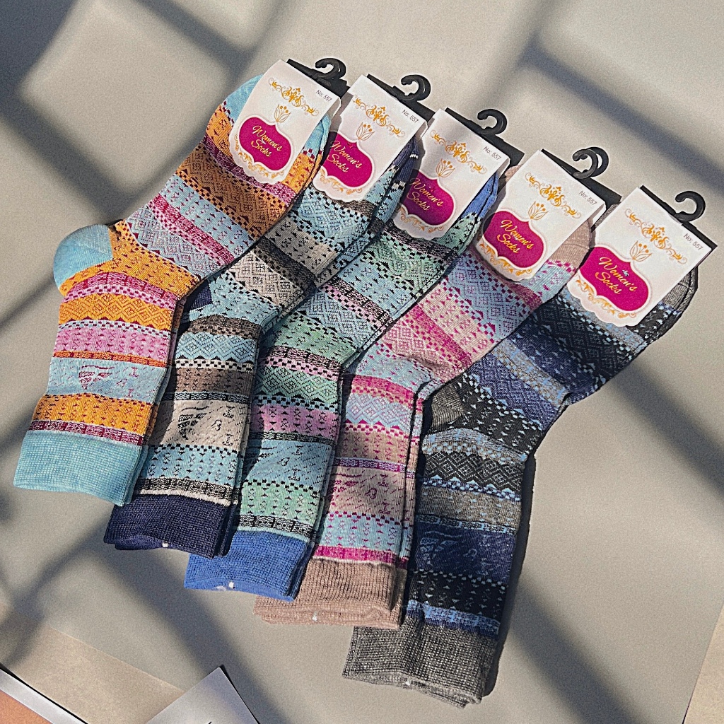 Vớ Tất Nữ Cổ Trung Thổ Cẩm T&T SOCKS Basic Nhiều Màu Thoáng Khí Êm Ái ...