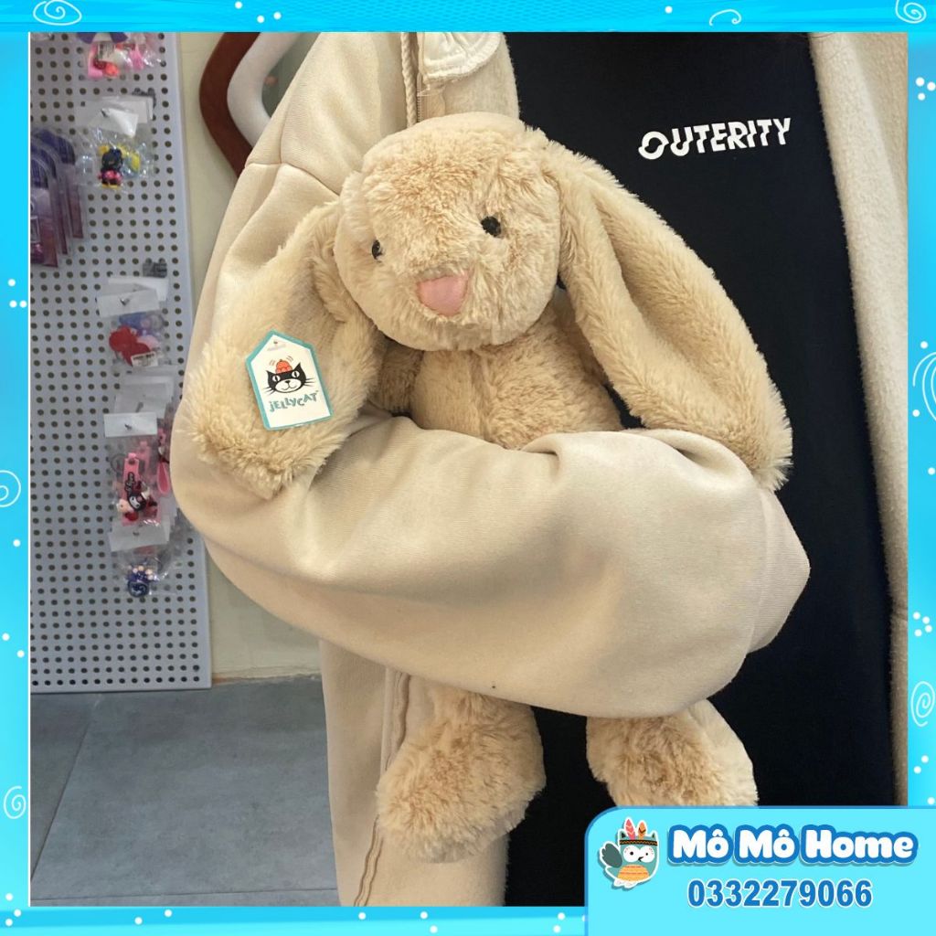 Jellycat Gấu bông Pamela cho bé sơ sinh ôm ngủ mềm mịn không xù Mô Mô ...