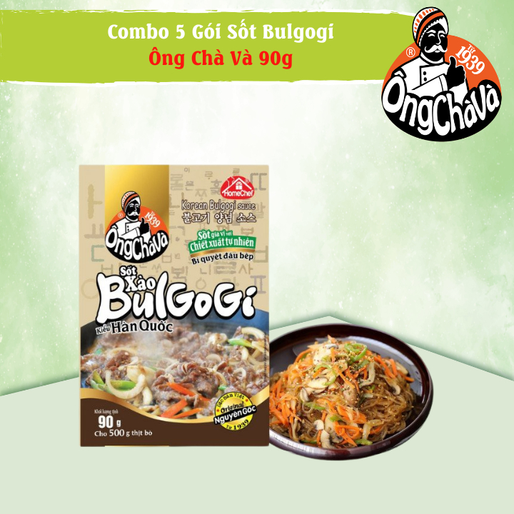 Combo 5 Gói Sốt Xào Bulgogi Kiểu Hàn Quốc Ông Chà Và 90gr | Shopee Việt Nam