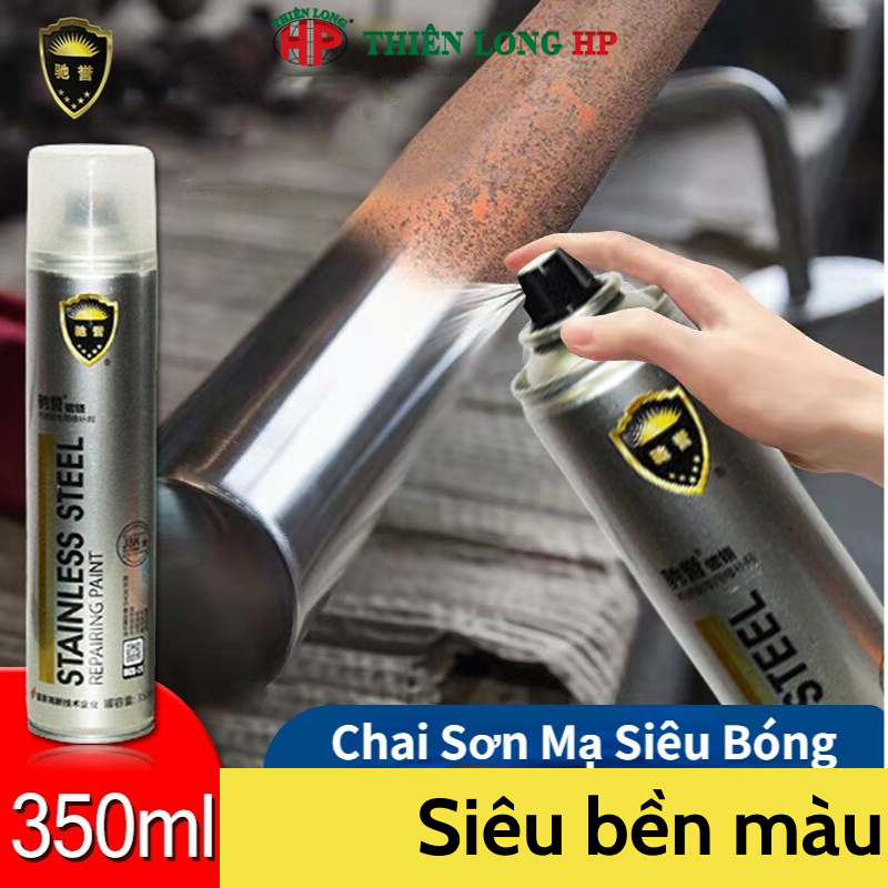 Sơn Bạc Mạ Crom Sơn Xịt Mạ Chrome Sáng Bóng 350ml - Chai Sơn Mạ Siêu ...