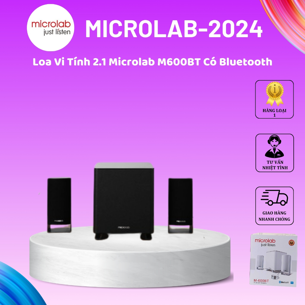 Loa Vi Tính 2.1 Microlab M600BT 40W Có Bluetooth - Bh 1 Năm Chính Hãng ...
