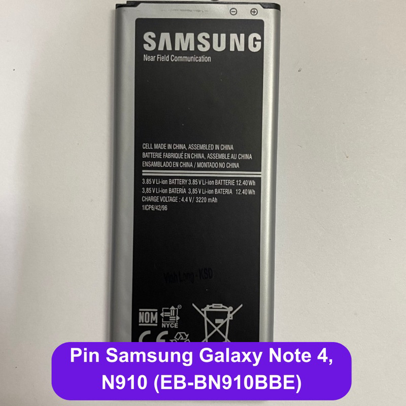 Pin samsung Galaxy Note 4 chính hãng N910 | Shopee Việt Nam