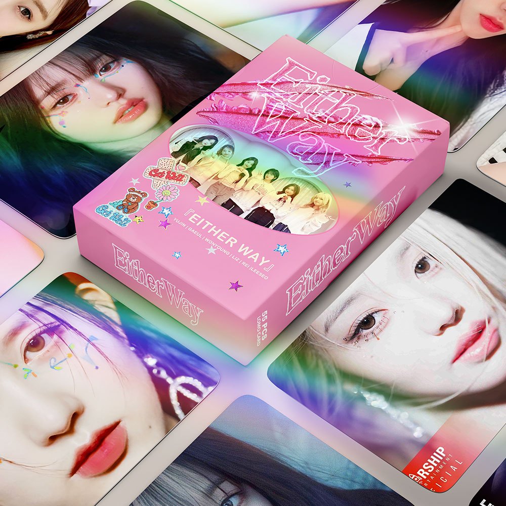 Bộ sưu tập chất lượng cao lomo card Photocard Card Hologram IVE Either ...