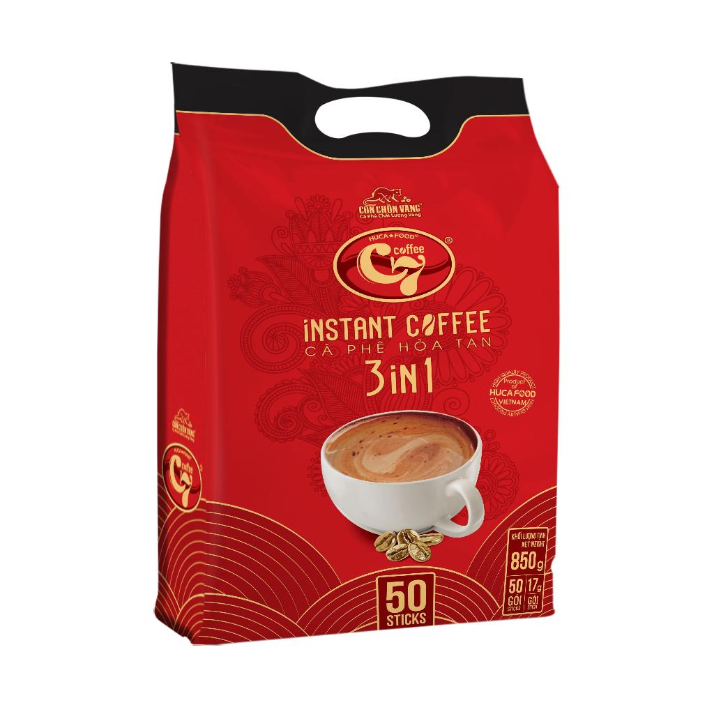 Cà Phê Hòa Tan 3in1 Con Chồn Vàng C7 - Túi Đỏ 50Que x 17Gr - Huca Food ...