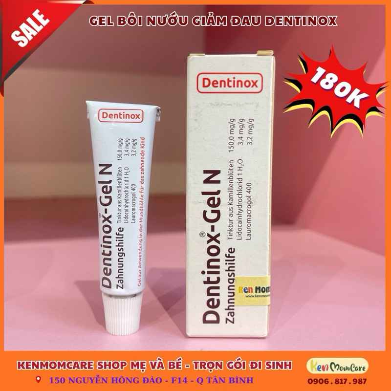 GEL BÔI NƯỚU GIẢM ĐAU DENTINOX CHO BÉ TỪ 4M+ ( tuýp 10g ) | Shopee Việt Nam