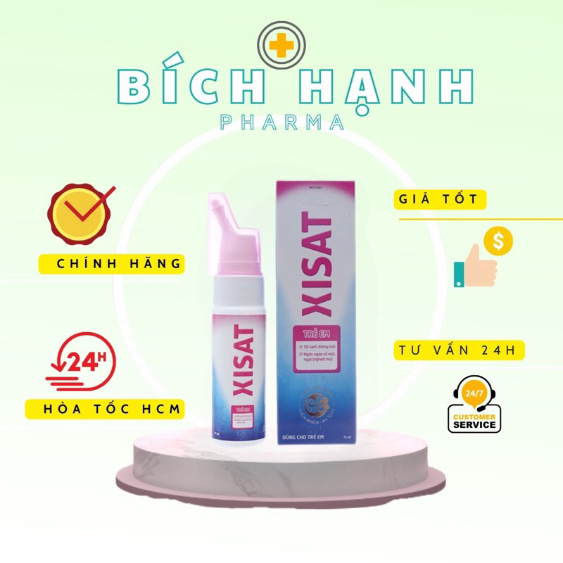 [ Hàng Chính Hãng ] Xịt mũi Xisat Trẻ em 75ml | Shopee Việt Nam