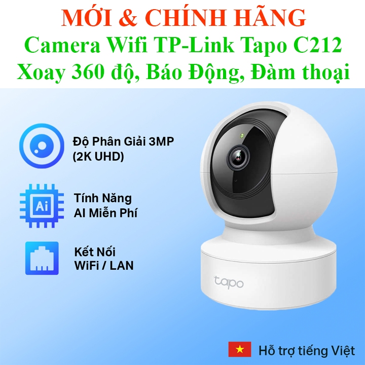 Camera Wifi TP-Link Tapo C200/ C210/ C211/ C212/ C220 C100 C110 C120 TC60 Full HD 2MP/3MP Quay ...