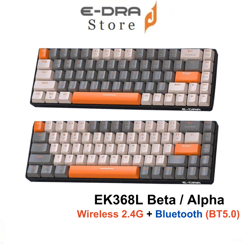 Bàn phím cơ E-DRA EK368L Beta / Alpha - Wireless 2.4G + Bluetooth 5.0 ...