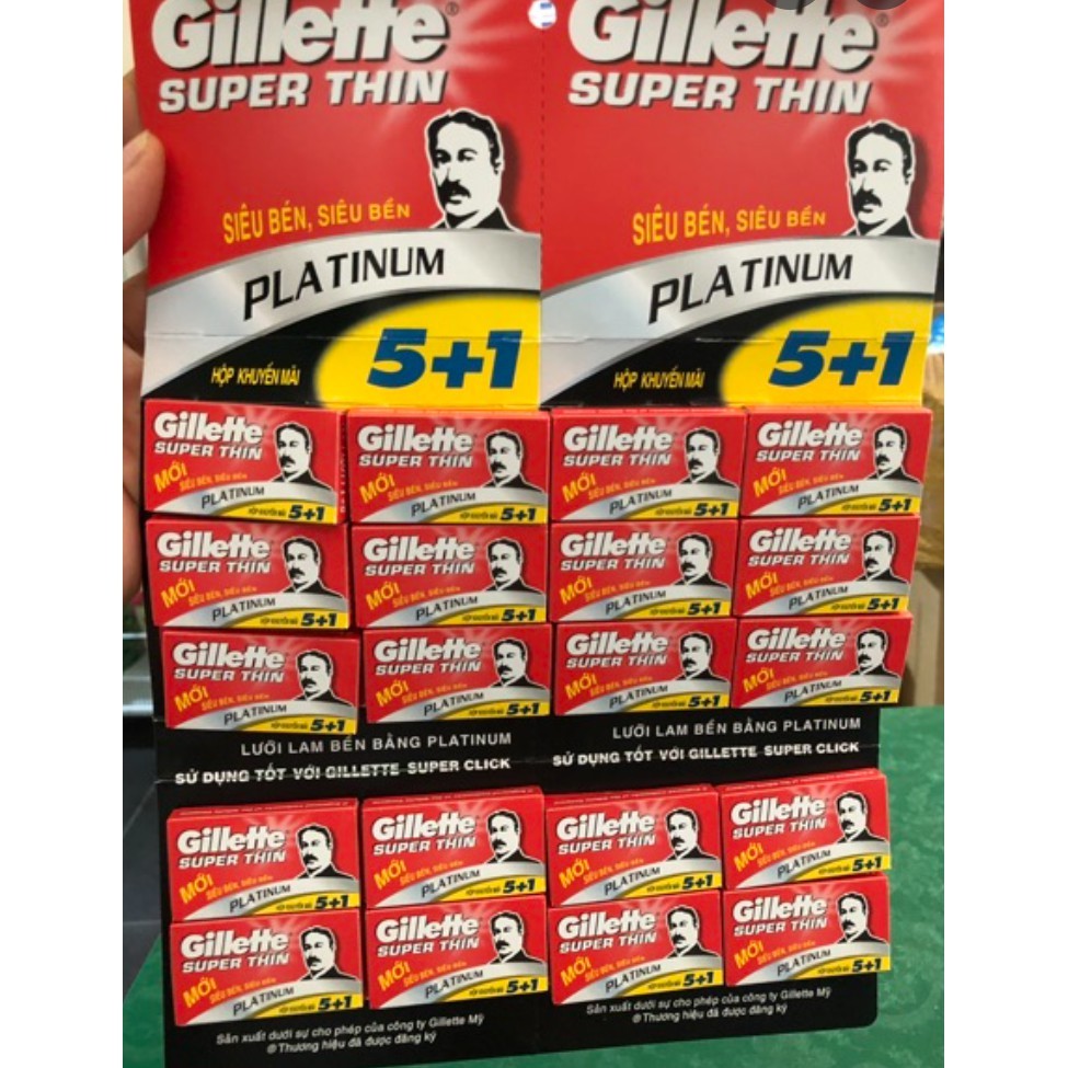 Lưỡi lam gillette ông già 1 vỉ 100 lưỡi lam ( 20 hộp nhỏ mỗi hộp 5 lưỡi) siêu bén | Shopee Việt Nam