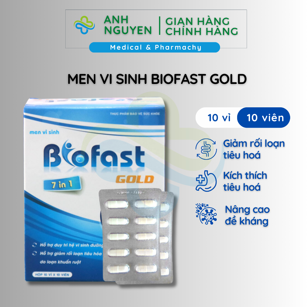 Men Vi Sinh Biofast Gold Bổ Sung Lợi Khuẩn, Hỗ Trợ Giảm Rối Loạn Tiêu ...