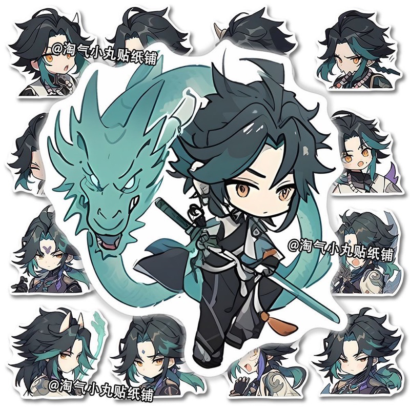 [Genshin Impact] - Set 96/100 Sticker Xiao chống nước hinh dán chibi ...