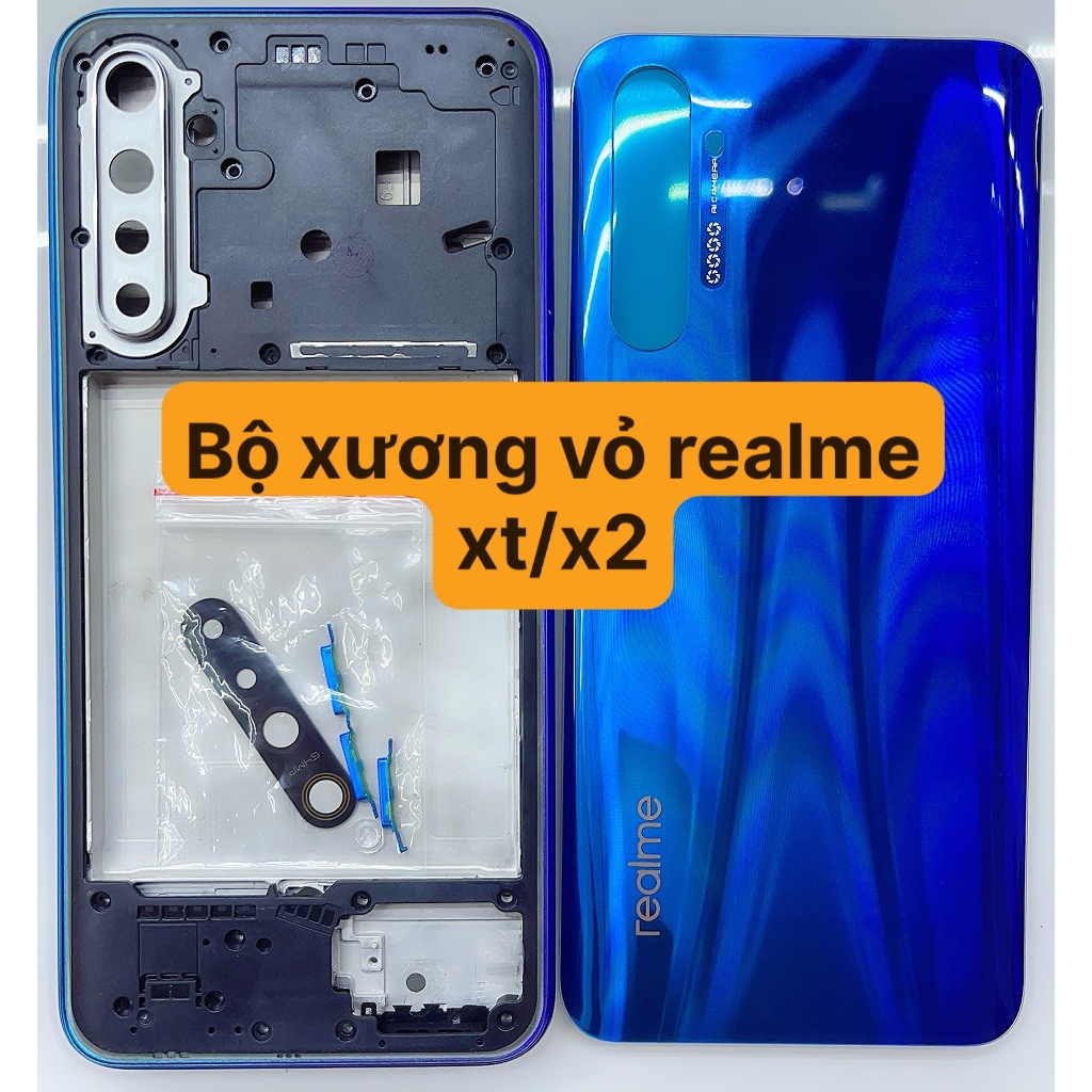 Realme XT/ X2 Lẻ Lưng /Bộ xương sườn+ vỏ +khay sim+phím +kính camera điện thoại realme XT/ X2 ...