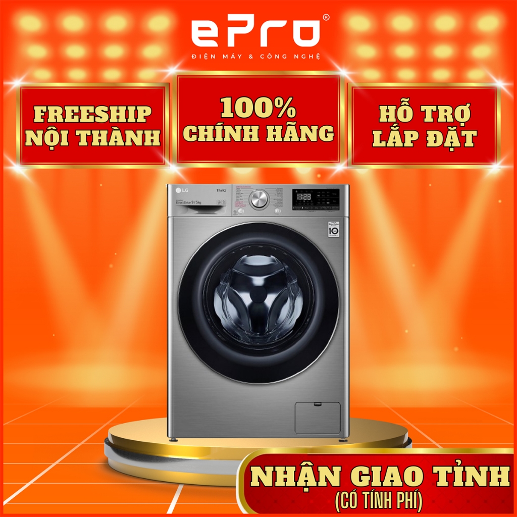 [FV1409G4V] Máy giặt sấy LG Inverter 9kg/5kg FV1409G4V - Hàng chính hãng | Shopee Việt Nam