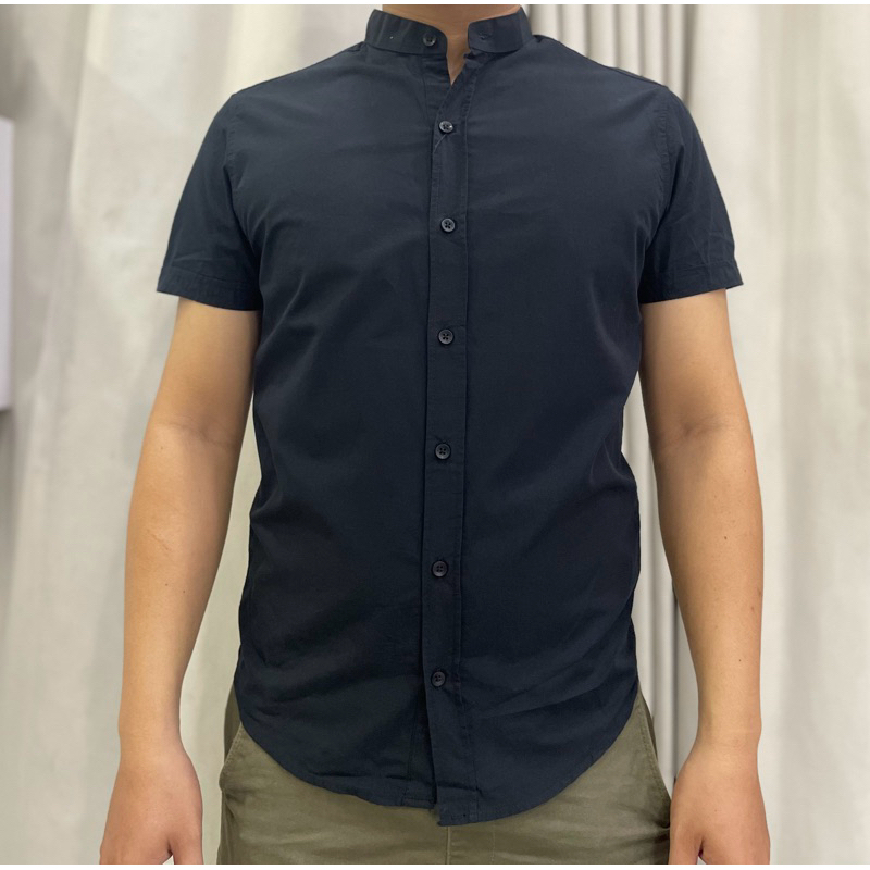 #The Blues - Áo Somi Nam Tay Ngắn Cổ Trụ Sale MS57 | Shopee Việt Nam