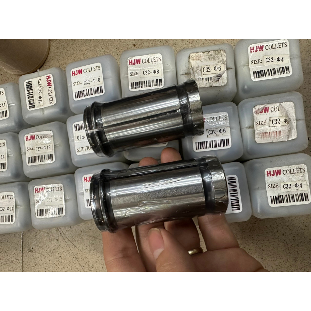 Đầu kẹp Collet trụ C32 cho máy phay máy tiện đủ kích thước lỗ từ phi 1 ...