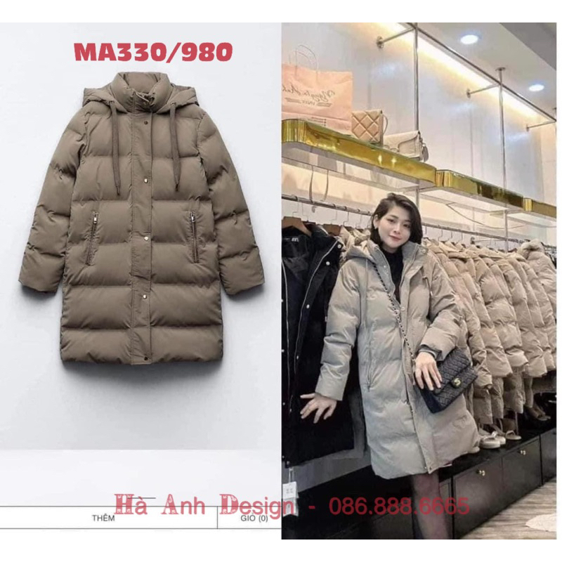 MA330 Áo khoac dáng lỡ mùa đông chất liệu phao trần bông | Shopee Việt Nam