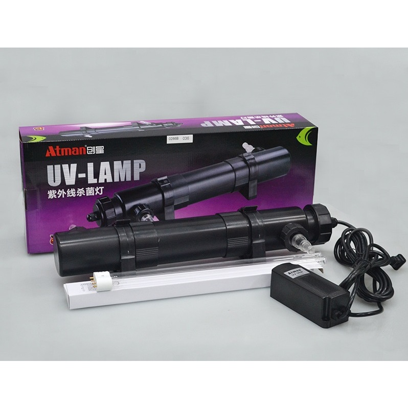 Đèn UV Diệt Khuẩn Atman UV-Lamp 36W, 18W, 11W - Đèn UV Cao Cấp Cho Bể Cá Cảnh biển, bể cá nước ...