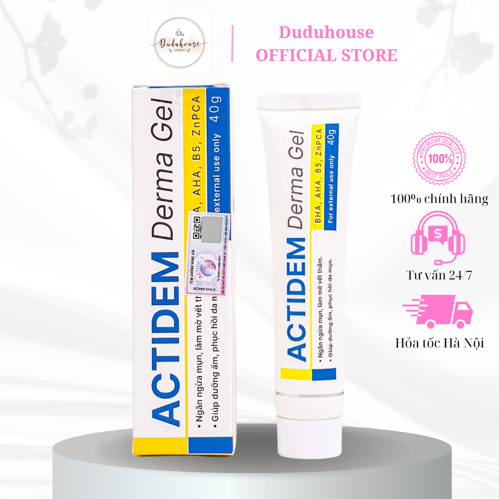 Gel Actidem Derma giảm mụn mờ thâm mụn ngăn ngừa mụn tái phát 18g ...
