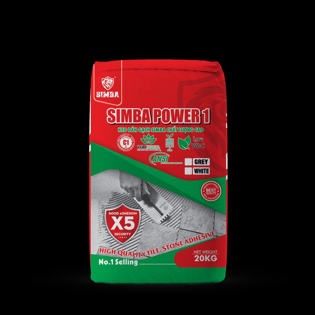 Keo dán gạch SIMBA POWER 1 20kg | Shopee Việt Nam