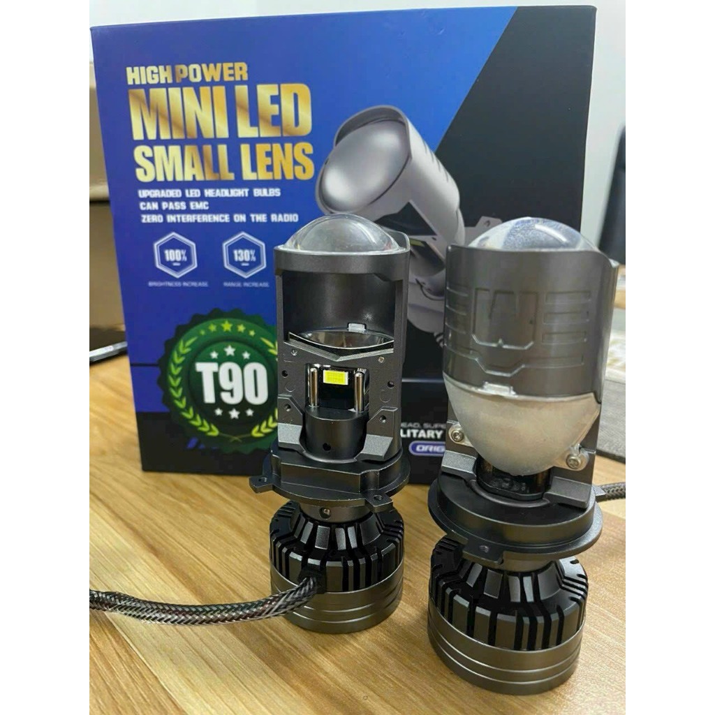 GIÁ SỐC MUA NGAY [RBHL2001/06/16] ĐÈN PHA LED T9/T40/T3 LẮP Ô TÔ & XE MÁY, CHÂN H4 ĐIỆN ÁP 12-24 ...